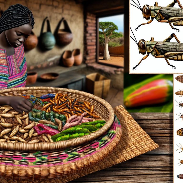 Popular edible insects around the world.